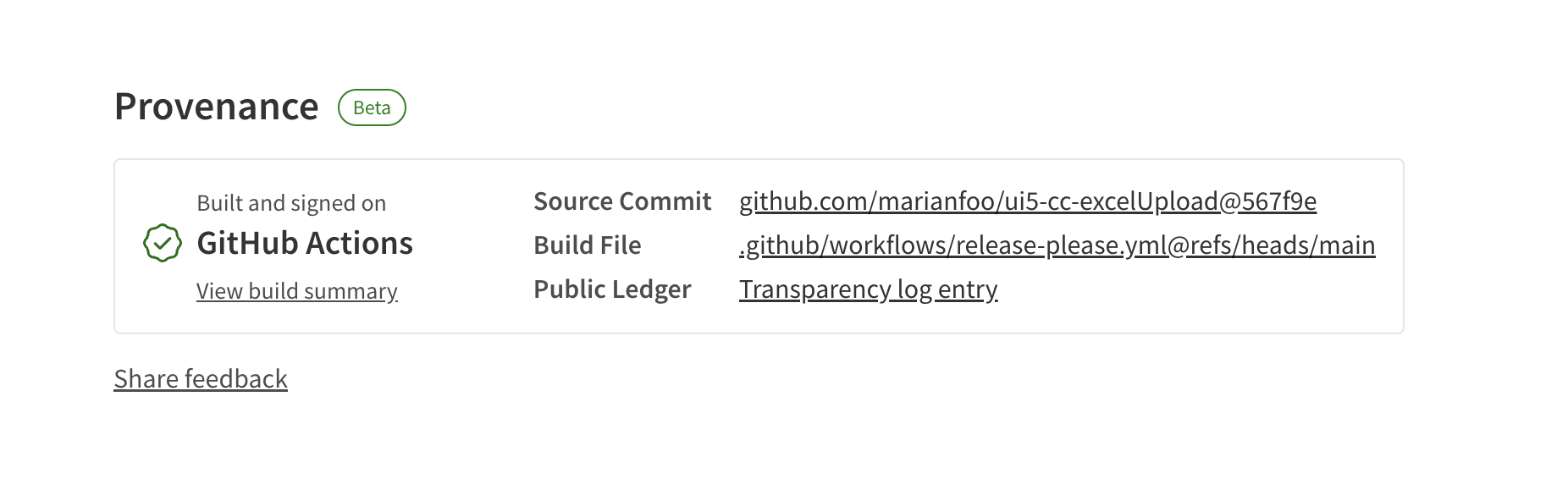 add npm package provenance · Issue #177 · spreadsheetimporter/ui5-cc-spreadsheetimporter · GitHub