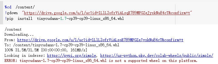 ERROR: tinycudann-1.7-cp39-cp39-linux_x86_64.whl is not a supported wheel on this platform ...