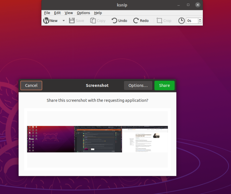 Generic Wayland Screenshots always selected on Ubuntu 21.04 · Issue #677 · ksnip/ksnip · GitHub