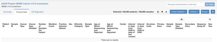 GENIE Portal does not show too large cohort selected message on clinical data tab · Issue #10220 ...
