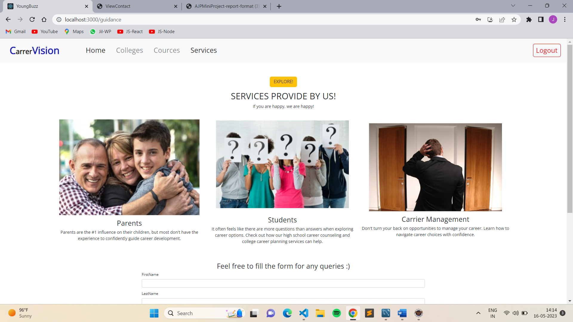 GitHub - Wadhwana-dhairya/Career-Vision-Guidance