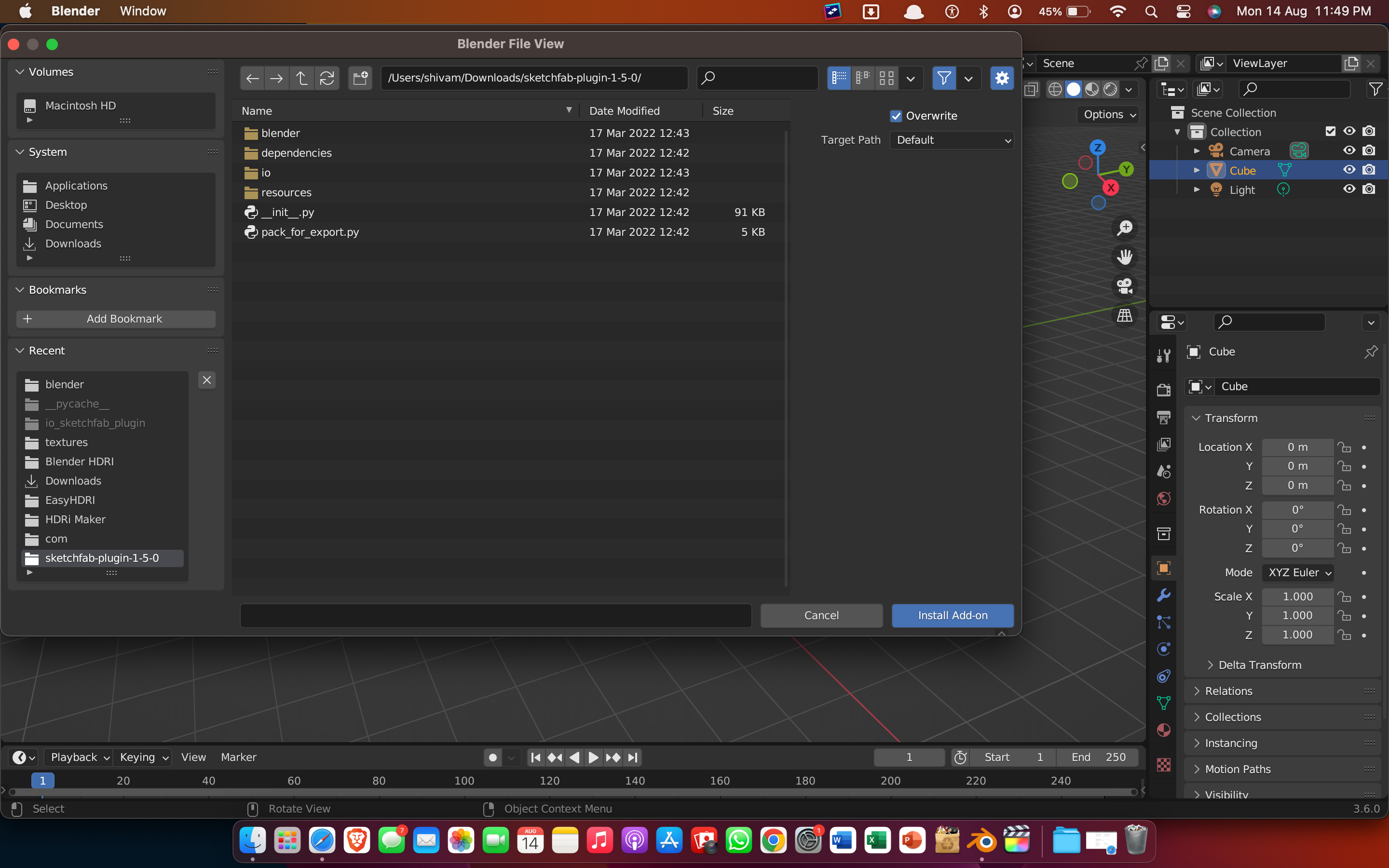 Can't Install Add on on blender · Issue #111 · sketchfab/blender-plugin · GitHub