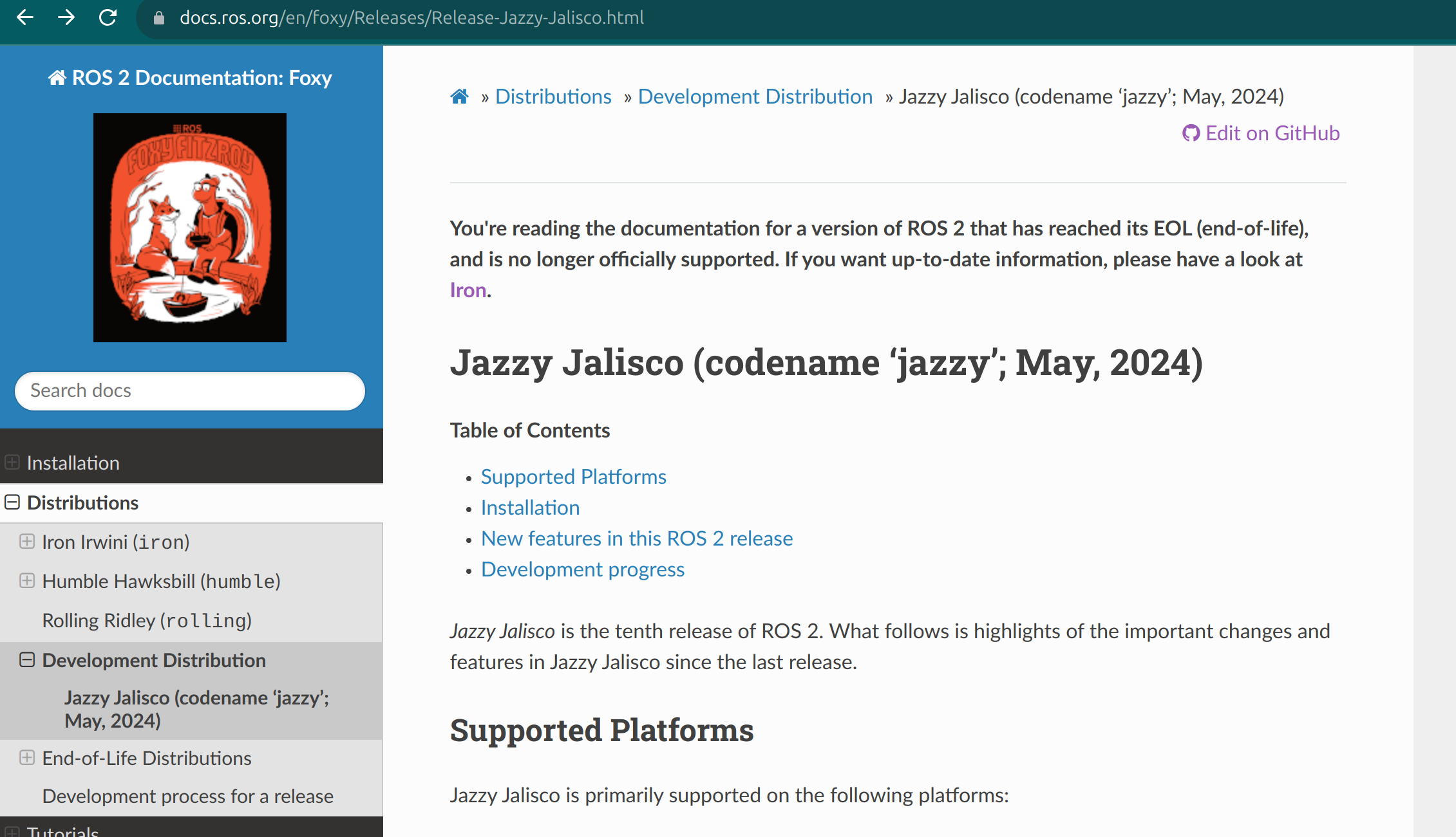 Confusing EOL boilerplate on pages about newer releases · Issue #3949 · ros2/ros2_documentation ...