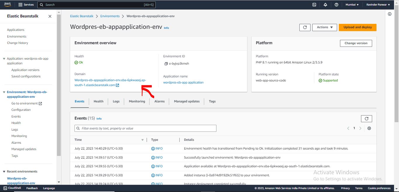 Github Ravinder Panwardeploying A Wordpress App On Aws Elastic Beanstalk