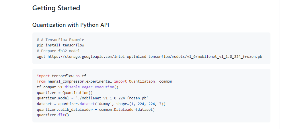 Failed to run demo case · Issue #114 · intel/neural-compressor · GitHub