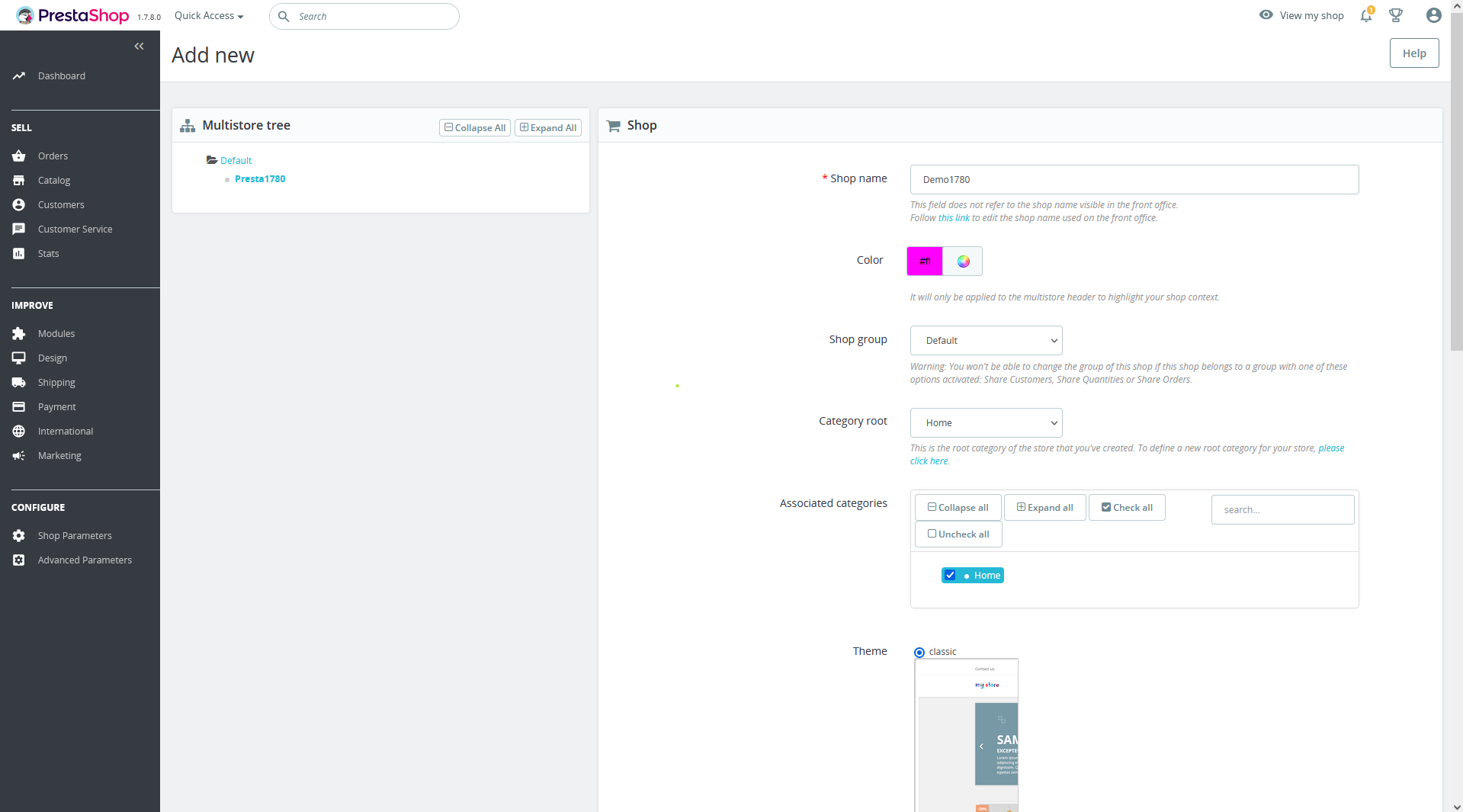 Theme selector preview image fitting problem BO/multistore · Issue #26385 · PrestaShop ...