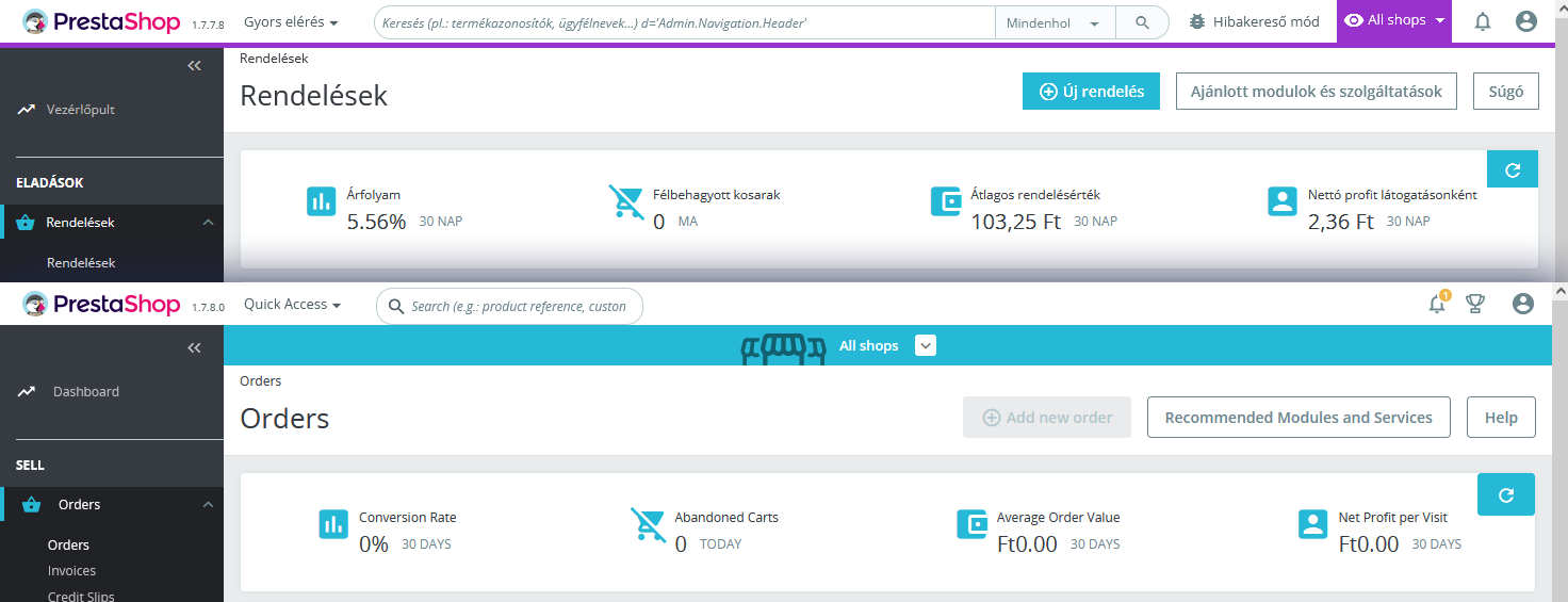 BO MultiStore top header thoughts · Issue #26388 · PrestaShop/PrestaShop · GitHub