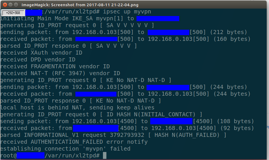 ubuntu17.04做为客户端无法通过ipsec协议链接vpn · Issue #185 · hwdsl2/setup-ipsec-vpn · GitHub