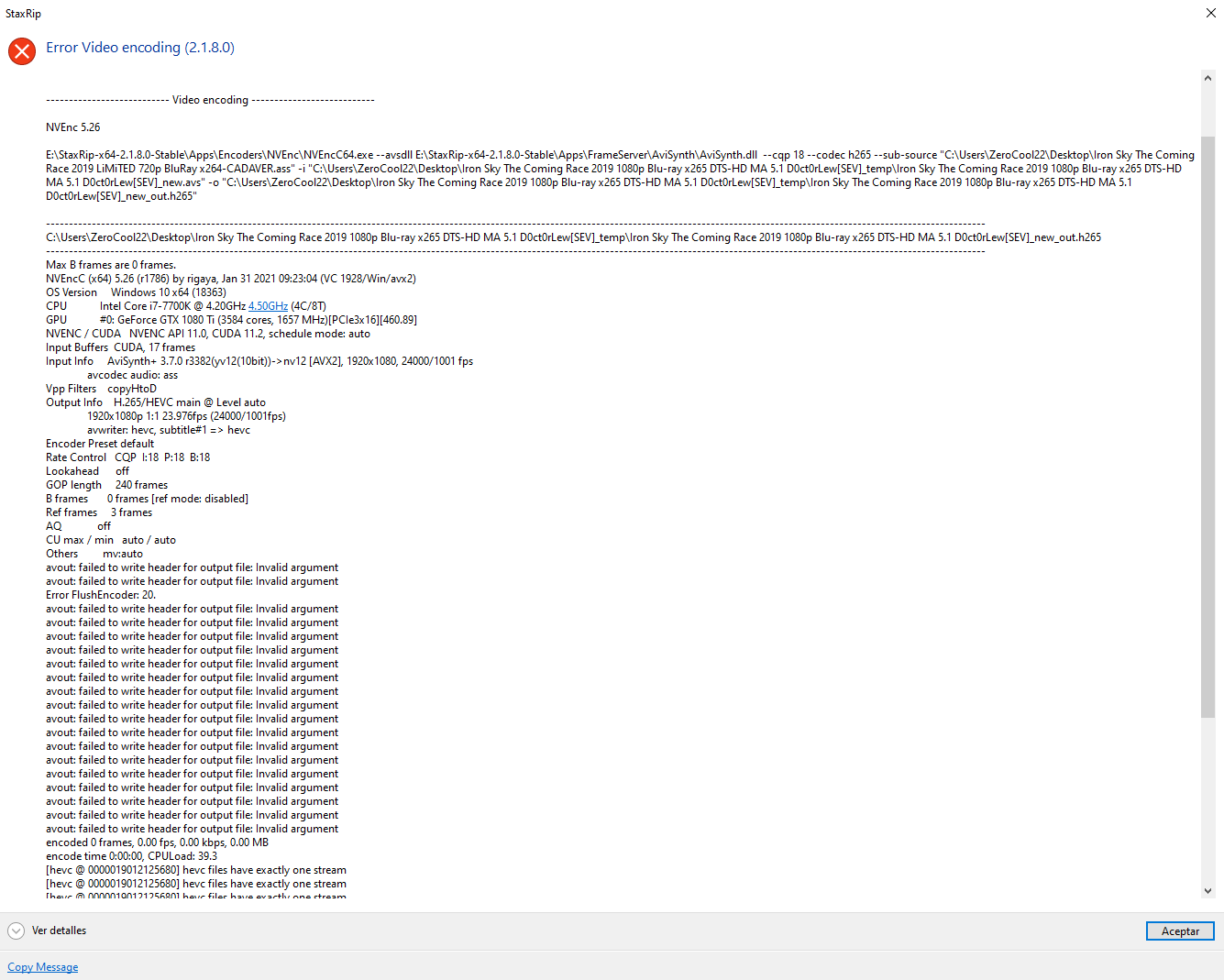 Hardcoded subs doesn't works. · Issue #513 · staxrip/staxrip · GitHub