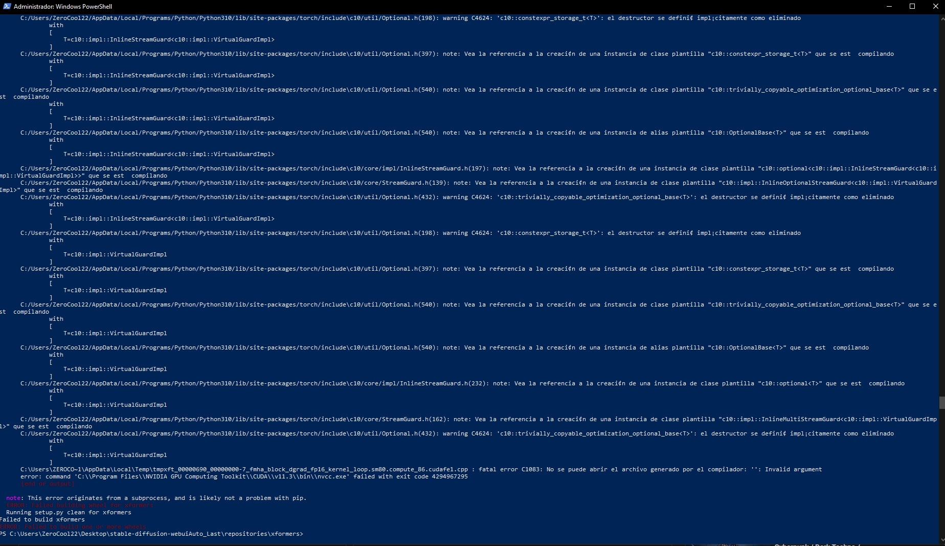 Can't get xformers to work! · Issue #2033 · AUTOMATIC1111/stable-diffusion-webui · GitHub