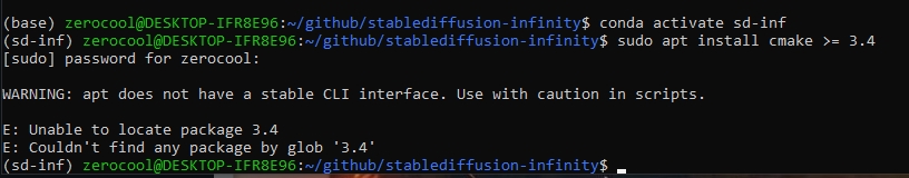 error: [Errno 2] No such file or directory: 'cmake'. (Ubuntu) · Issue #66 · lkwq007 ...