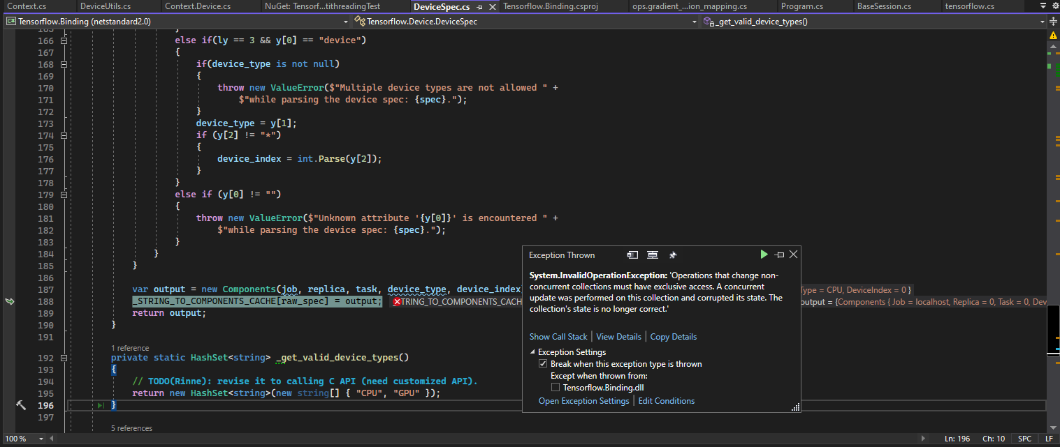 Bug Report V01005 Is Not Thread Safe Anymore · Issue 1066