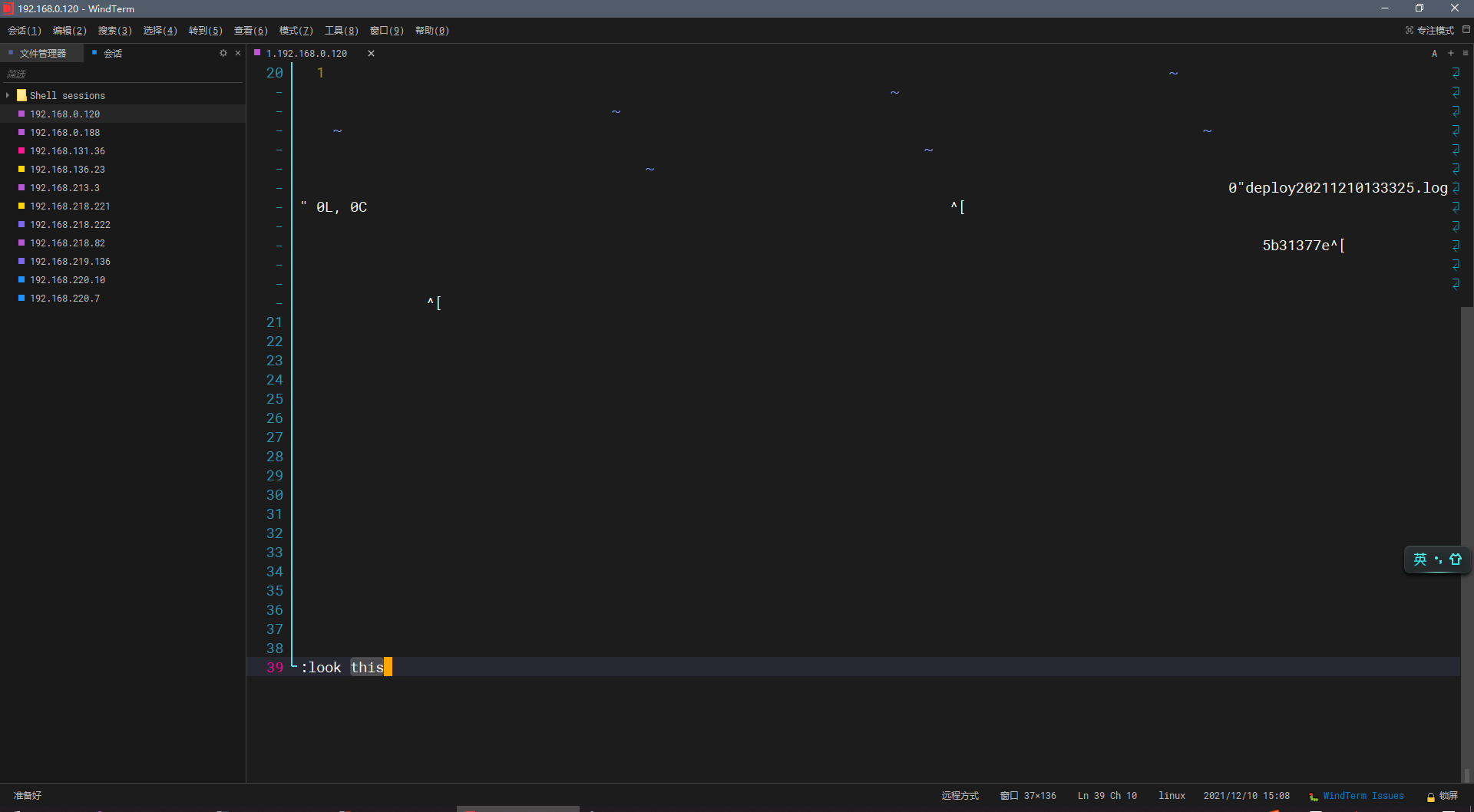 在小窗口用vim打开文件后，放大窗口显示不全 · Issue #358 · kingToolbox/WindTerm · GitHub