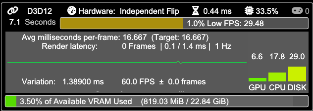 PresentMon Beta overlay lags 3 seconds behind what's happening · Issue #164 · GameTechDev ...
