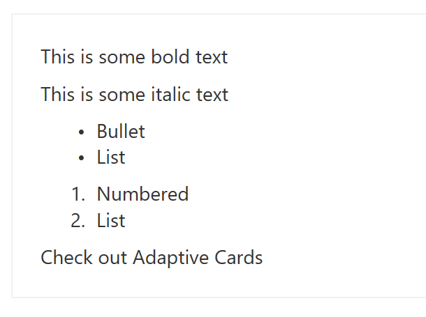 Markdown bullet and numbered lists not being rendered in web visualizer · Issue #909 · microsoft ...