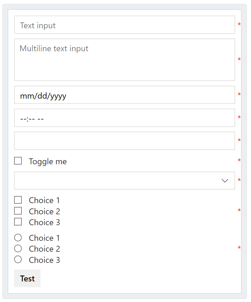 [TS] Basic input validation by dclaux · Pull Request #2547 · microsoft/AdaptiveCards · GitHub