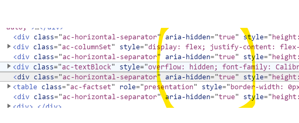 [JS][Accessibility] [ac-horizontal-separator does not set "aria-hidden ...