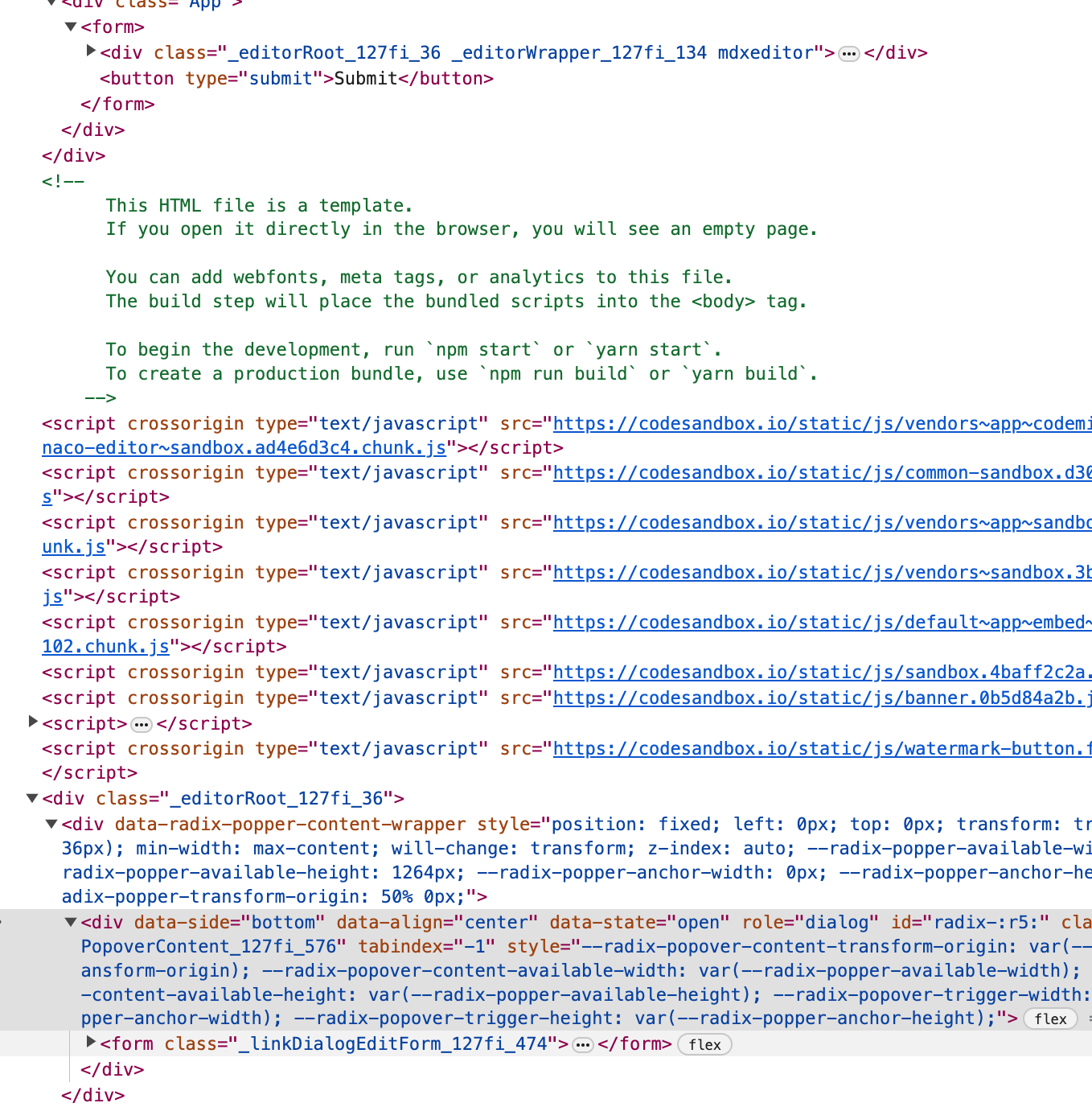Saving link dialog submits main form · Issue #105 · mdx-editor/editor · GitHub