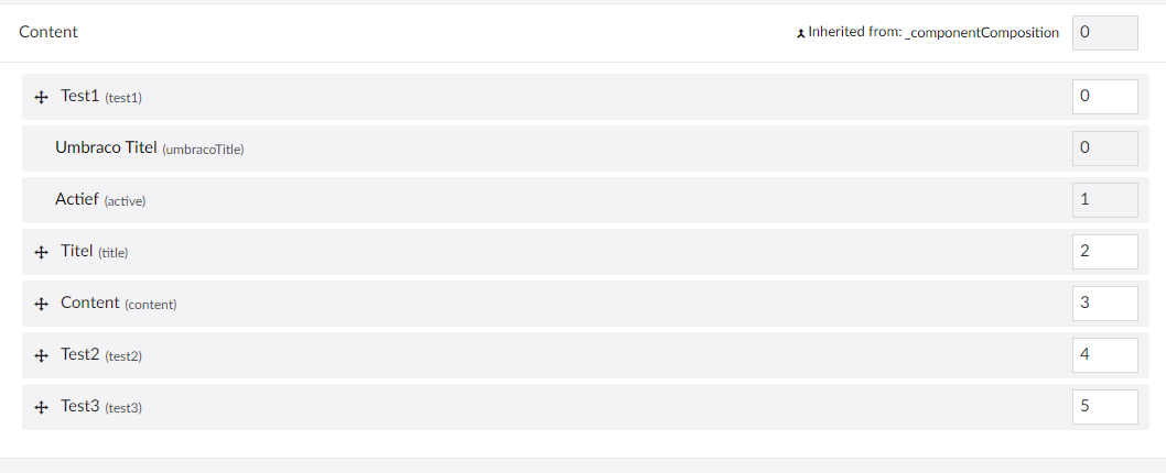 Adding property to doctype sets wrong order when using composition · Issue #11564 · umbraco ...