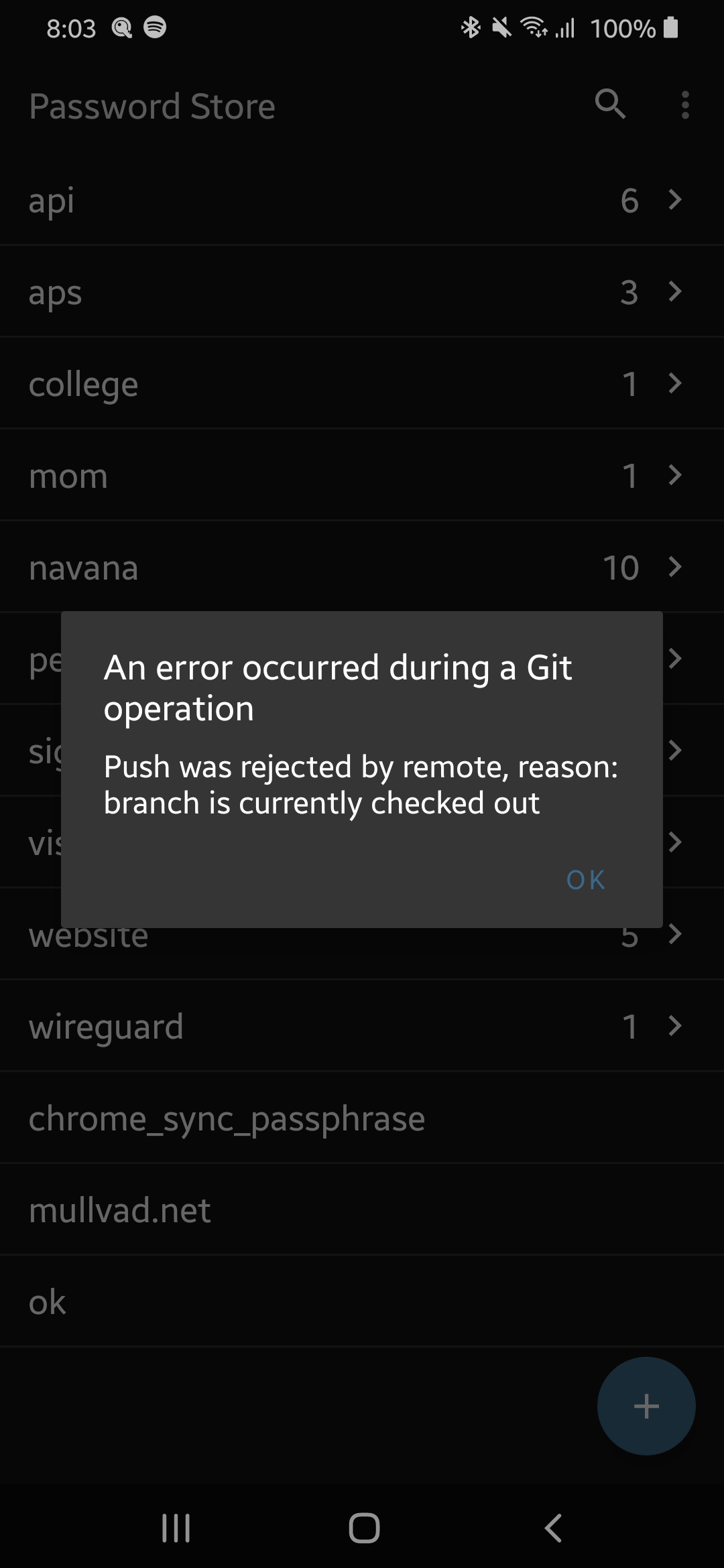 [FEATURE] Notify user when there is nothing to push · Issue #1000 · android-password-store ...