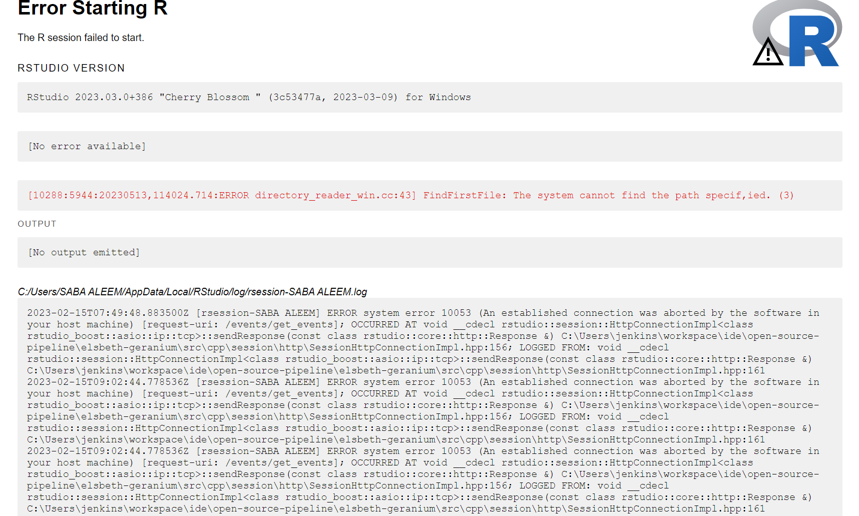 Problem in using r · Issue #13119 · rstudio/rstudio · GitHub