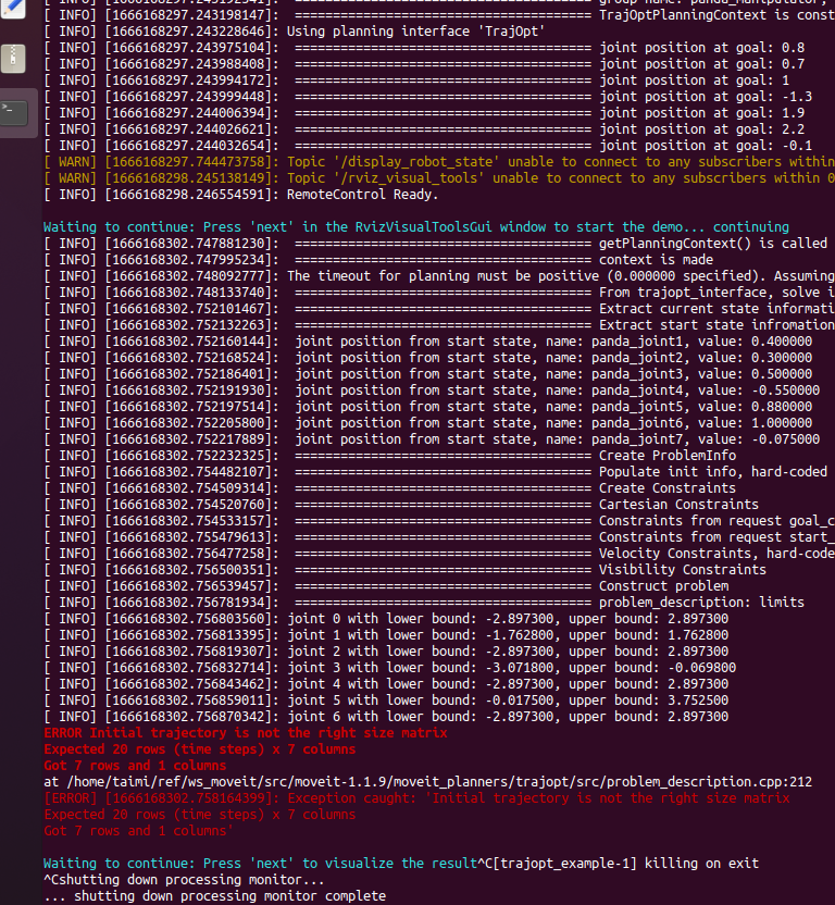 error ,when roslaunch moveit_tutorials trajopt_example_launch.launch · Issue #3247 · moveit ...