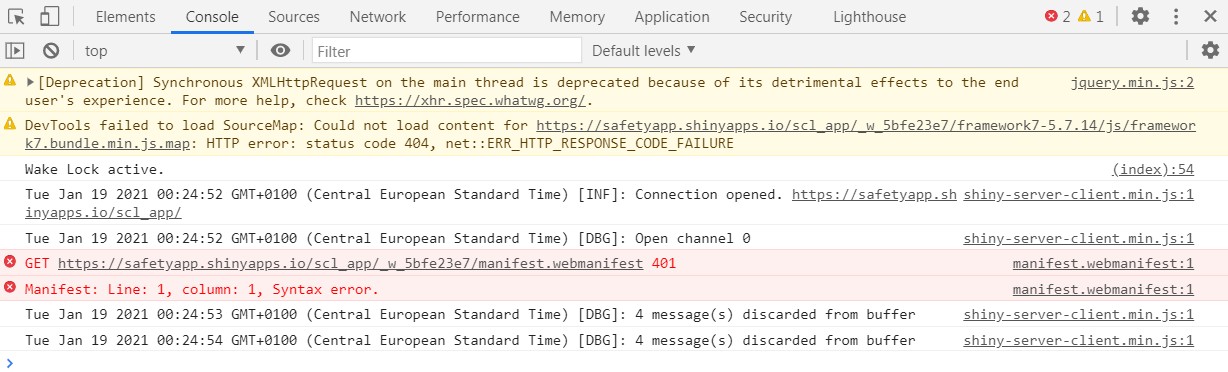 shinyMobile 0.8.0 not supported on Chrome? · Issue #147 · RinteRface/shinyMobile · GitHub