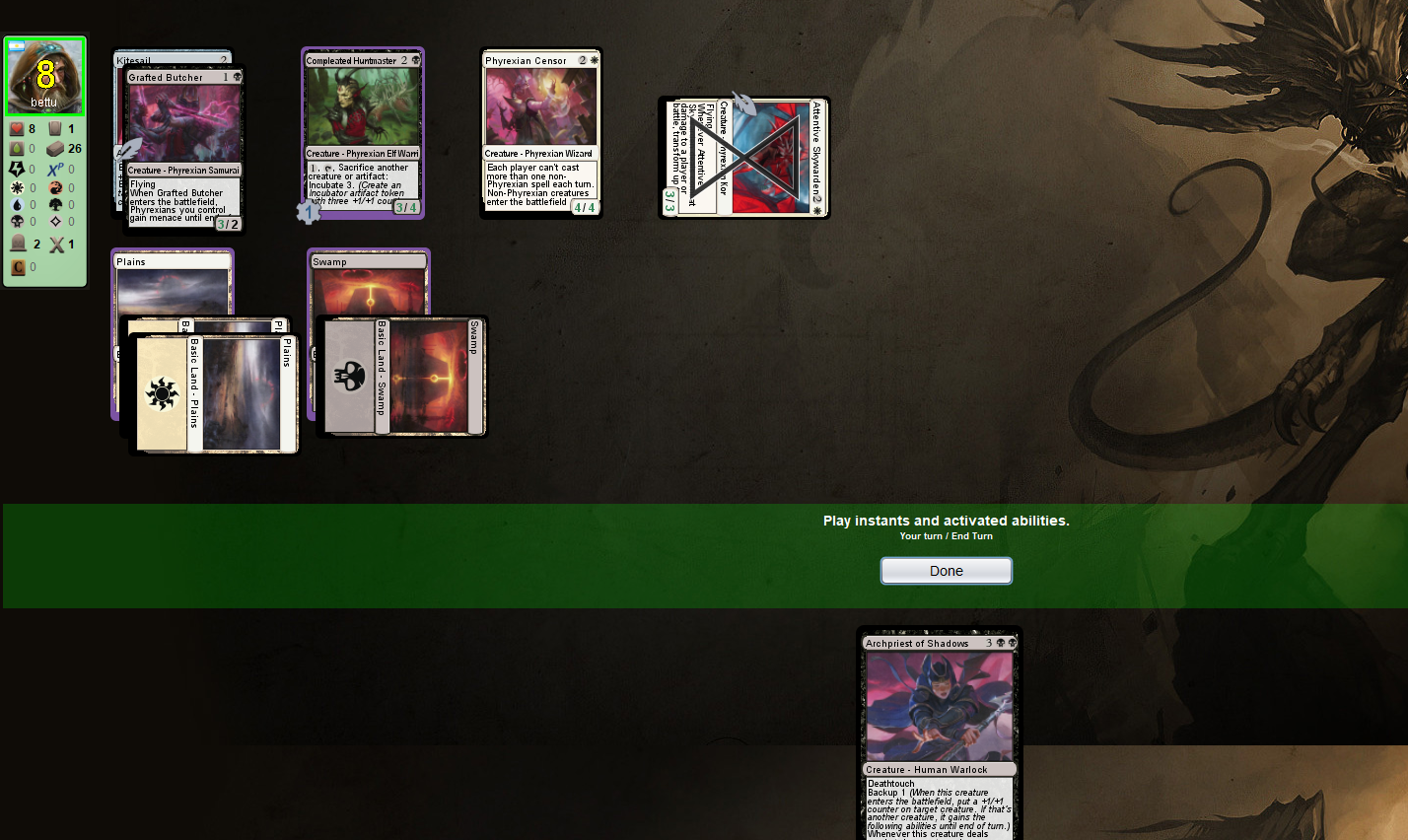 BUG / MOM - Phyrexian Censor not working properly · Issue #10367 · magefree/mage · GitHub