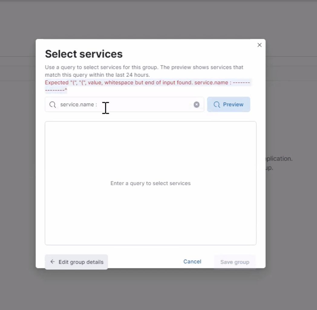 Service Groups Layout And Validation Issues · Issue 150288 · Elastic