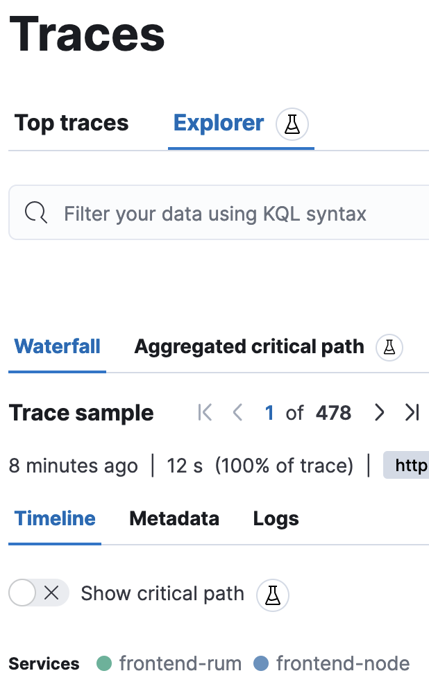 [APM] Enable Trace Explorer by default · Issue #152734 · elastic/kibana · GitHub