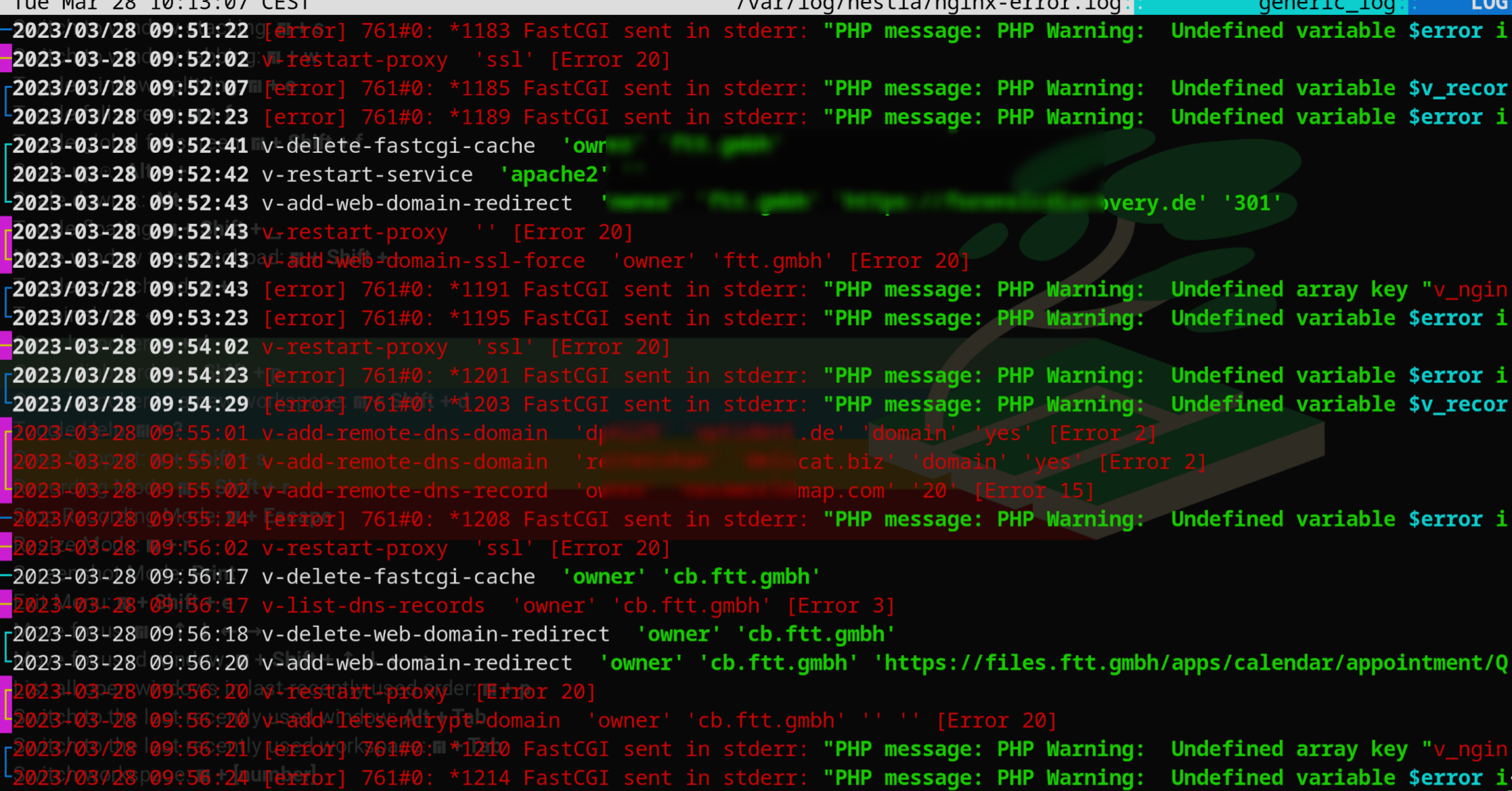 [Bug] Log full of errors · Issue #3408 · hestiacp/hestiacp · GitHub