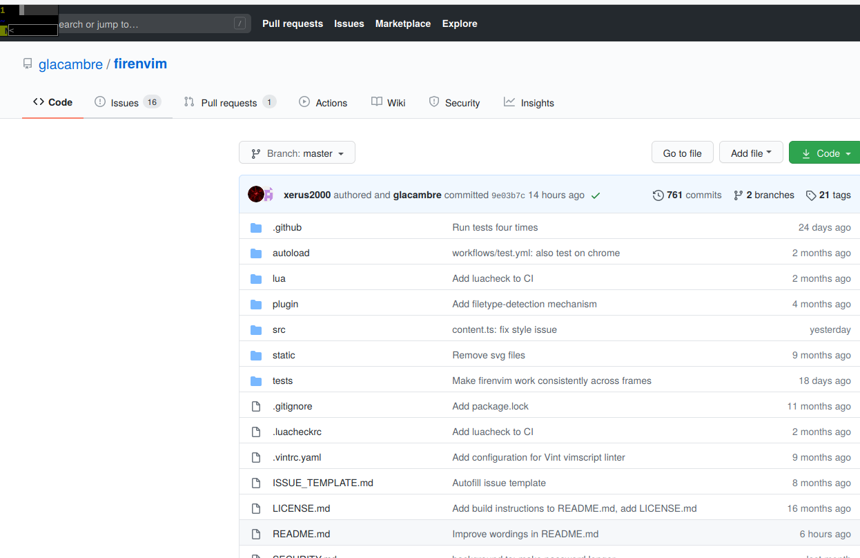 Firenvim window sometimes stays in top left of the page · Issue #635 · glacambre/firenvim · GitHub