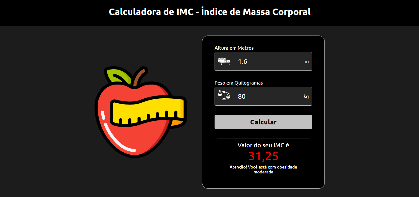 GitHub - angelarenata/calculadora-de-imc: Objetivo deste projeto é criar uma calculadora de IMC ...