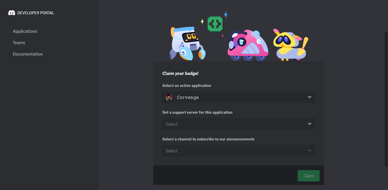 There are no servers to add in Discord Active Developer Badge Site · Issue #6153 · discord ...