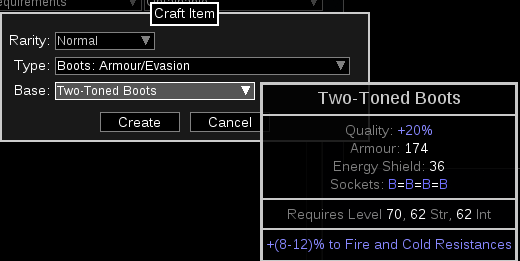 Normal/Magic Armour/Evasion Two-Toned Boots incorrect · Issue #6222 · PathOfBuildingCommunity ...