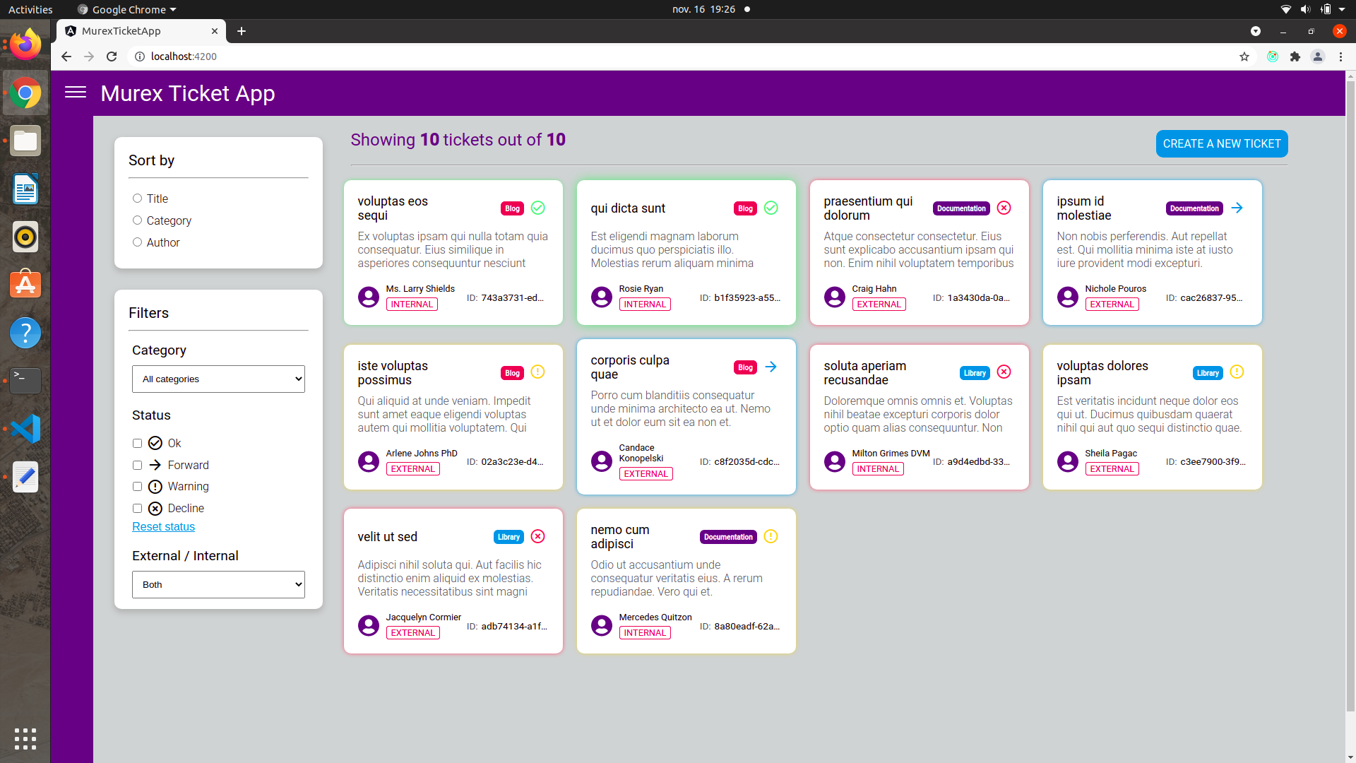 GitHub - kmiloarguello/murex-ticket-app: Ticket app with options to ...
