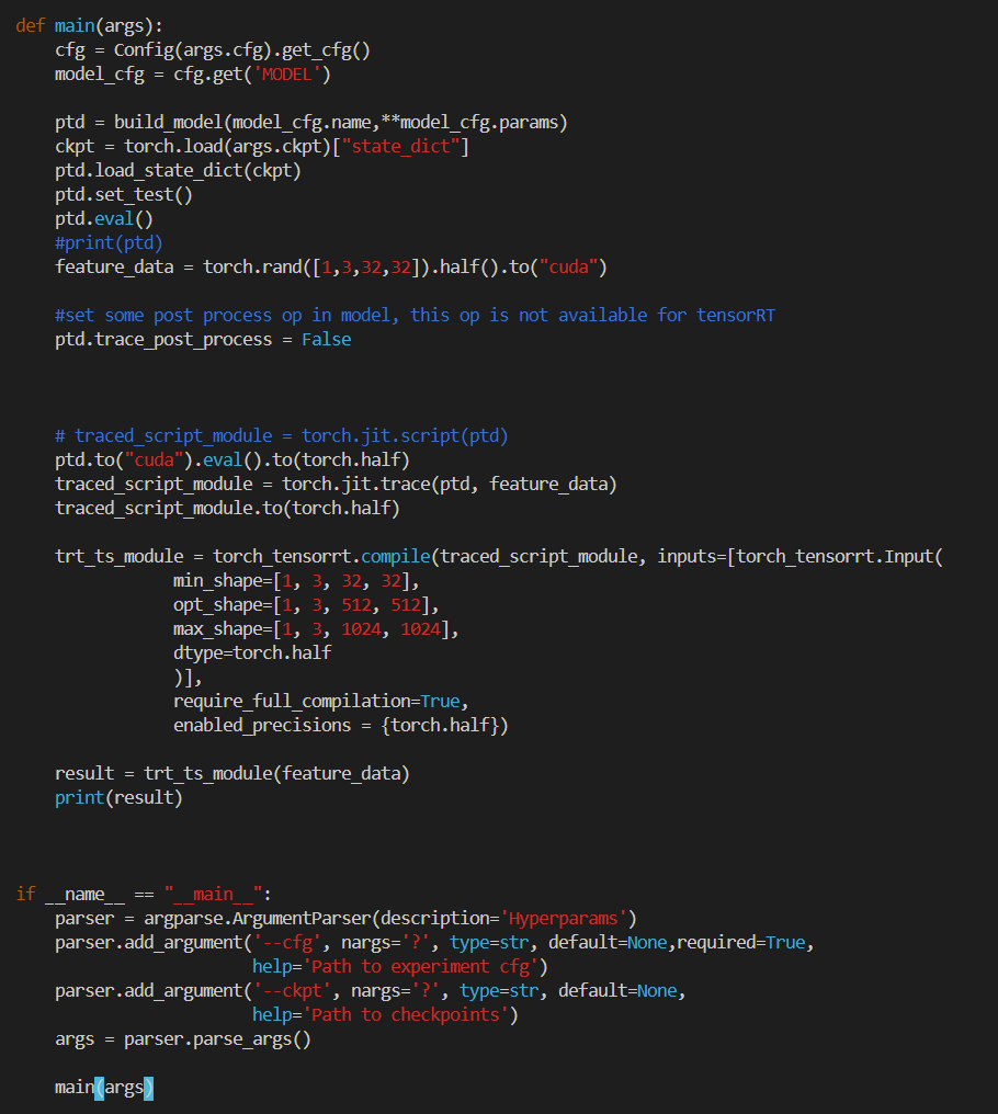 torch_tensorrt.compile dynamic input shape failed · Issue #1034 · pytorch/TensorRT · GitHub
