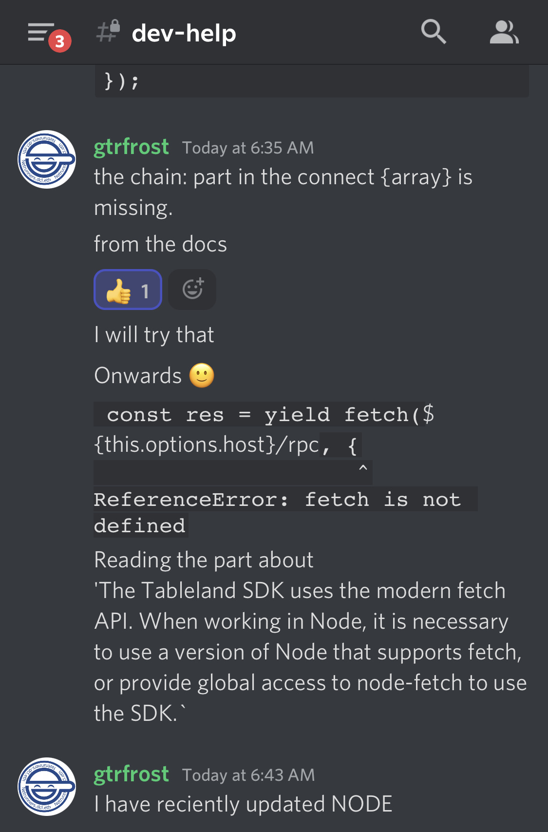 `fetch is not defined` error due to missing `fetch` import in `tableland-calls.ts` · Issue #116 ...