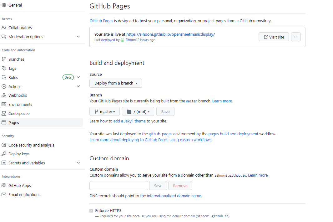 trouble making a clone website · Issue #1380 · opensheetmusicdisplay/opensheetmusicdisplay · GitHub
