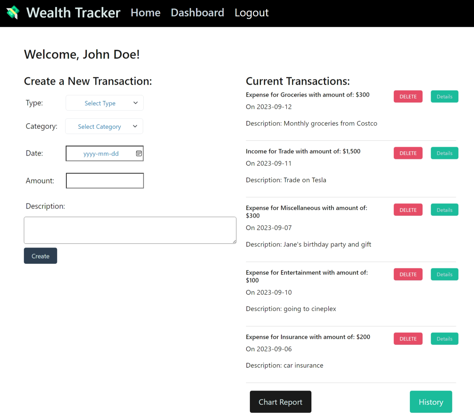 GitHub - Golnaz8/Wealth-Tracker