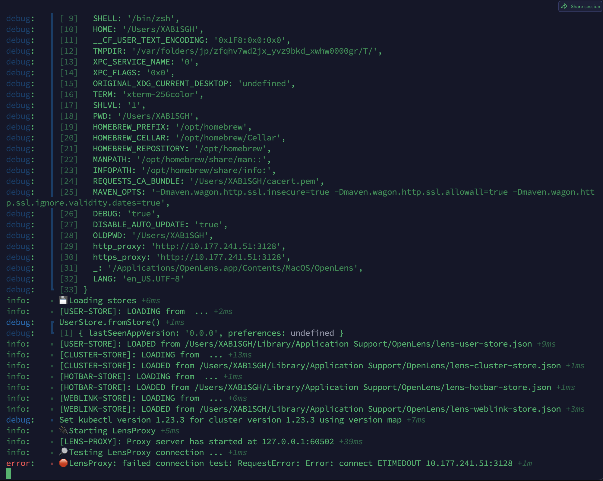Lens Proxy Error, how to reset? · Issue #6273 · lensapp/lens · GitHub