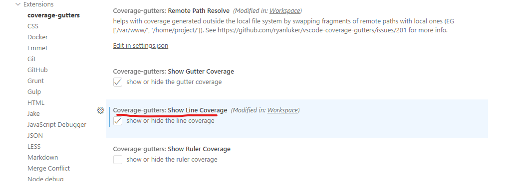 Color settings don't work · Issue #239 · ryanluker/vscode-coverage-gutters · GitHub