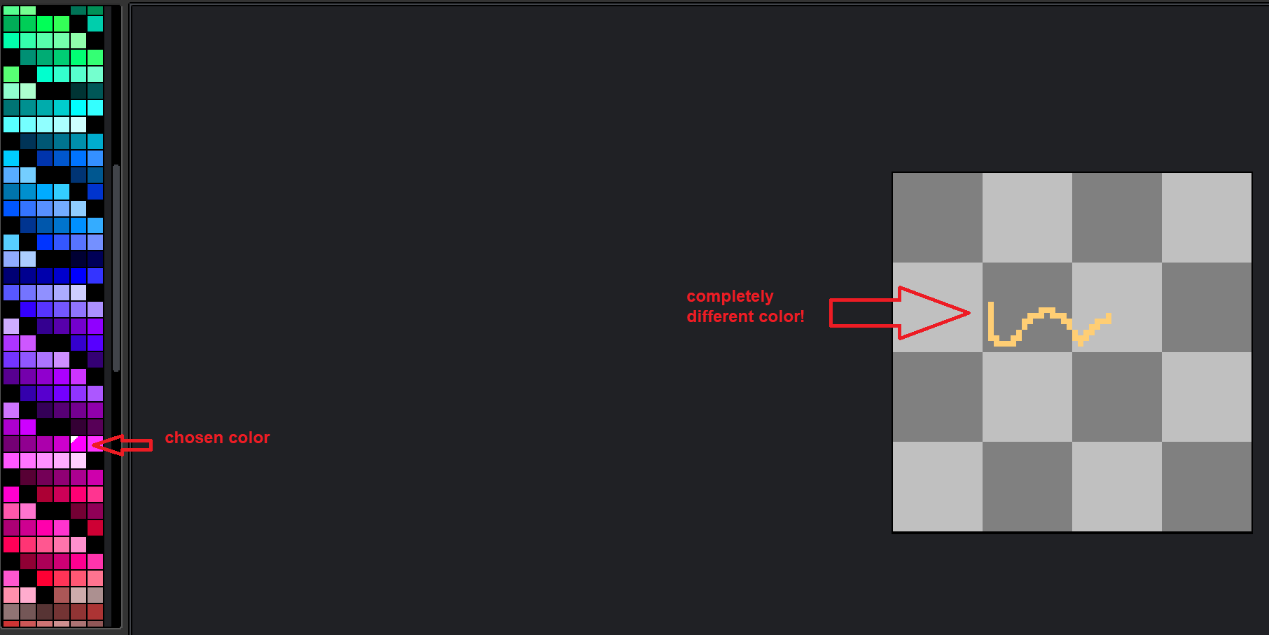 loaded color palette: wrong colors · Issue #3868 · aseprite/aseprite · GitHub