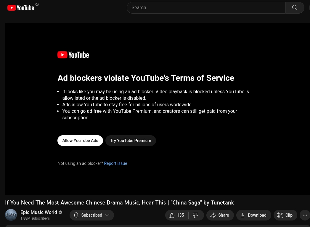 Youtube.com Video Player Blockage · Issue #157291 · AdguardTeam/AdguardFilters · GitHub