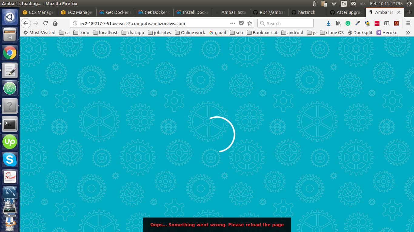 Something went wrong on VM and AWS ec2 instance Ubuntu 16.04/14.04 · Issue #129 · RD17/ambar ...