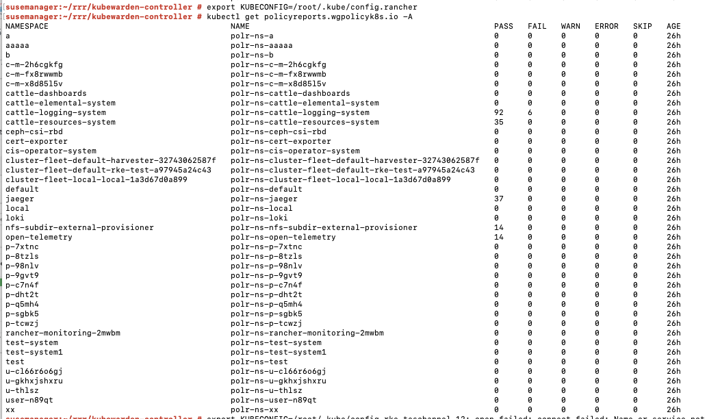Policy Reporter Link goes to "local" Cluster even though we selected a downstream cluster ...