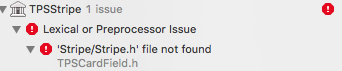 'Stripe/Stripe.h' file not found · Issue #11 · tipsi/tipsi-stripe · GitHub