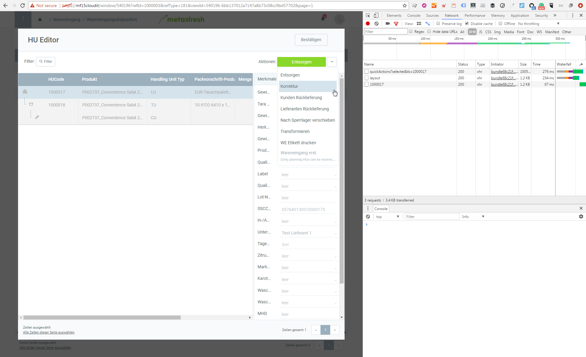 Disable quick action dropdown button while running the action · Issue #992 · metasfresh ...