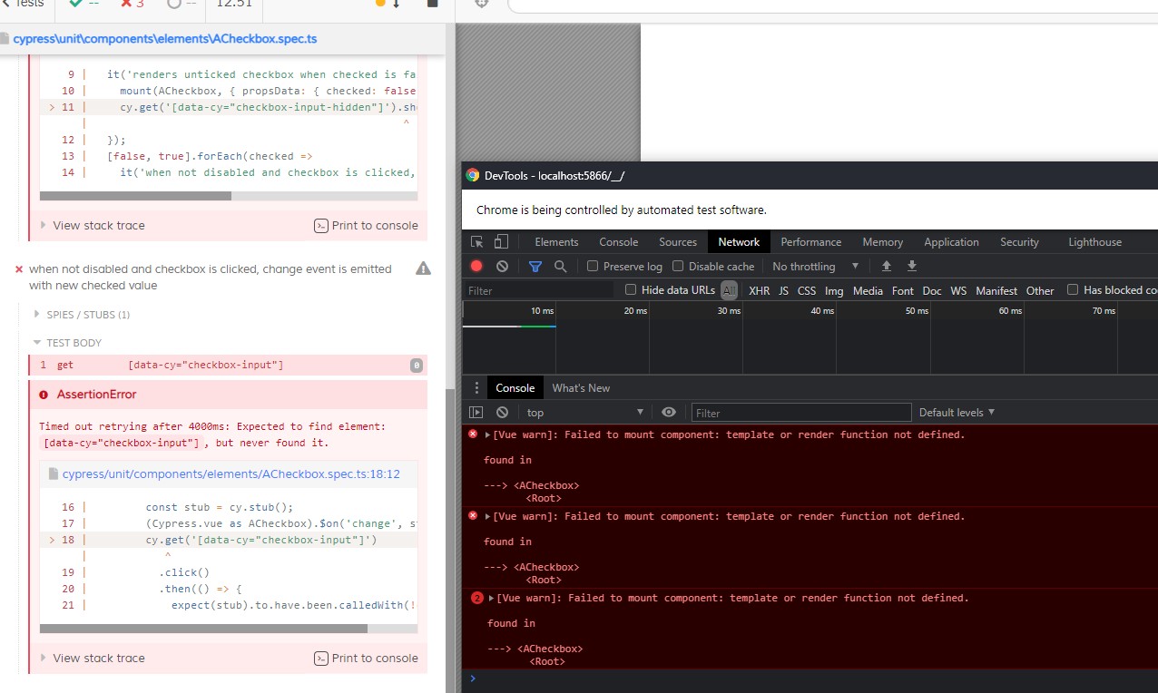 Follow the `@cypress/vue` document to run program that is not working · Issue #15372 · cypress ...