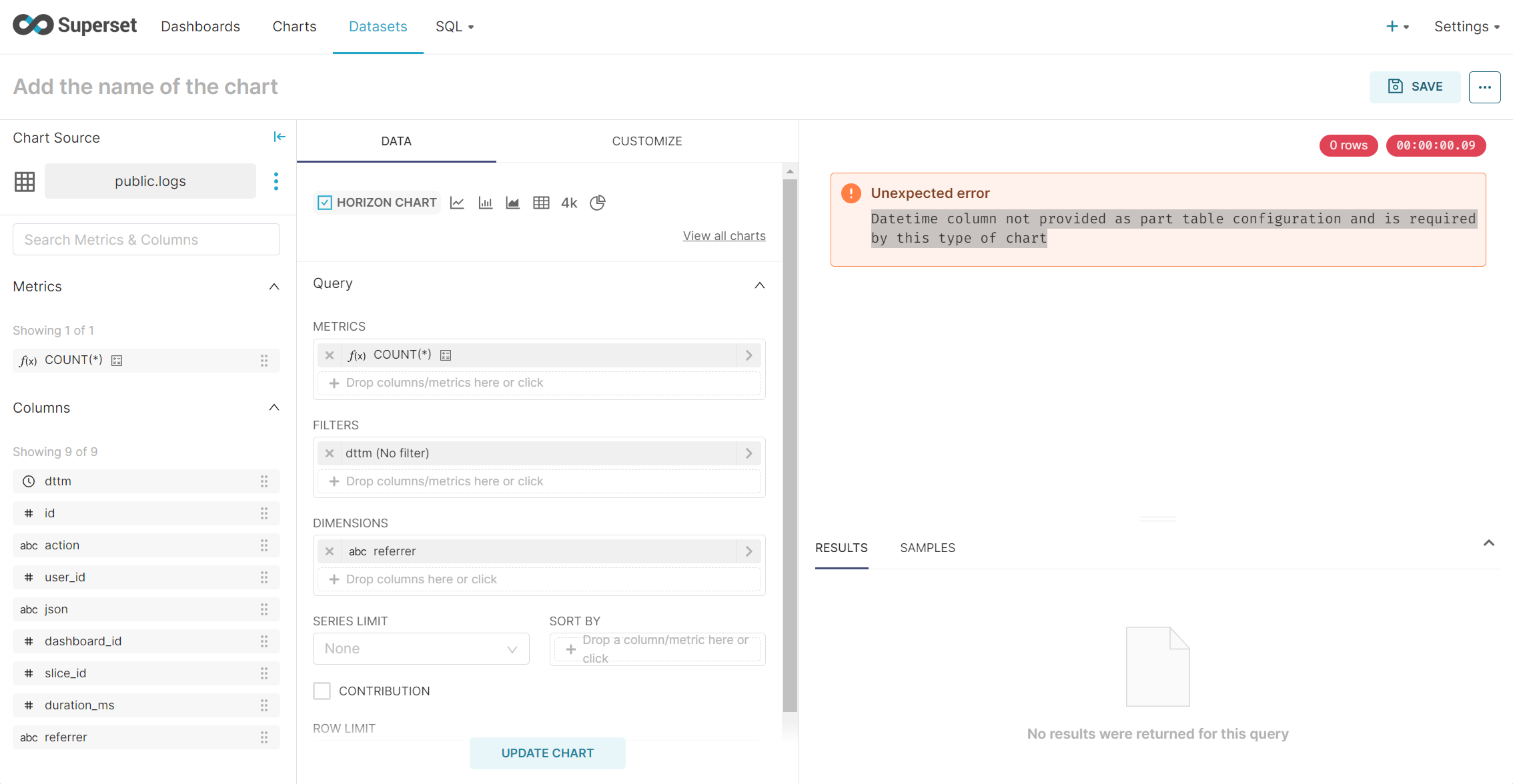 Horizon Chart Are Not Working Any More · Issue 25326 · Apache Superset · Github